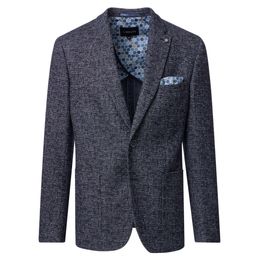 Sakko Venti "Venti Sakko uni", Herren, Gr. 50, graues mittelblau, 61% Polyester, 38% Baumwolle, 1% Elasthan, Sakkos Sakko
