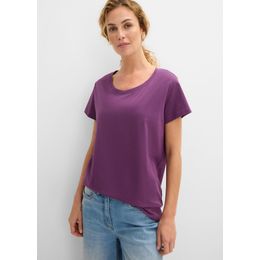 bonprix Rundhals-Shirt (5er-Pack), gr&uuml;n, Gr.36/38 (S), Bequemes Shirt in Single Jersey, nicht meliert: 100% Baumwolle (organic)