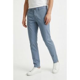Jack & Jones Chinos JACK & JONES "JPSTMARCO mit Stretchkomfort und schmalem Bein", Herren, Gr. 28, L&auml;nge 32, blau mirage, Web, Obermaterial: 98% Baumwolle, 2% Elasthan, unifarben, slim fit normal, Hosen, Baumwollmischung, slim fit