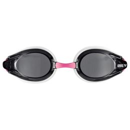 arena - "Tracks" Schwimmbrille f&uuml;r Herren/Damen Unisex (Wei&szlig;/Rauch-Grau/Fuchsie)
