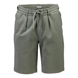 Bermudas LINDBERGH "Bermudas Relaxed Loose Fit", Herren, Gr. L, mid army mix, Obermaterial: 75% Polyester, 22% Viskose, 3% Elasthan, relaxed fit, Hosen Bermudas