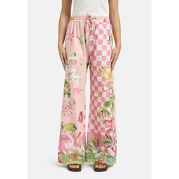 Smith & Soul Schlupfhose SMITH & SOUL, Damen, Gr. L, Normalgr&ouml;&szlig;en, rose powder, Web, Material: 58% Viskose, 42% Baumwolle, bedruckt, regular fit lang, Hosen Schlupfhose, mit Elastikbund & seitlichen Taschen