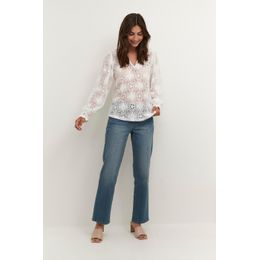 Culture Langarm-Bluse Relaxed fit Spring Gardenia white