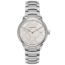 Burberry BU10004 Silberne Herrenuhr aus Edelstahl