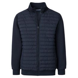 Sweatjacke Casamoda "Casamoda Sweatjacke uni", Herren, Gr. L, blau, 53% Baumwolle, 47% Polyester, Sweatjacken Sweatjacke