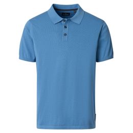 Poloshirt Casamoda "Casamoda Polo-Shirt uni", Herren, Gr. L, blau, 100% Baumwolle, Shirts