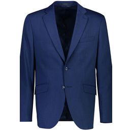 Anzugsakko LINDBERGH "Sakko Modern Fit", Herren, Gr. 24, blau (mid navy mel), Obermaterial: 54% Polyester, 44% Wolle, 2% Elasthan; Futter: 95% Polyester, 5% Elasthan, Sakkos