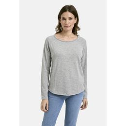 Smith & Soul Rundhalsshirt SMITH & SOUL, Damen, Gr. M, grau (grai), Single Jersey, Material: 100% Baumwolle, unifarben, slim fit normal, Rundhals, Raglan&auml;rmel gerader Abschluss, Shirts Rundhalsshirt, aus Baumwolle