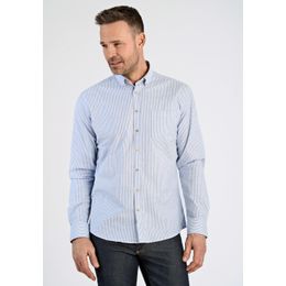 JACK'S INN 54 Businesshemd JACK&rsquo;S "Oxford-Hemd (Langarm) Regular Fit", Herren, Gr. 3XL, Normalgr&ouml;&szlig;en, blau (mid blau), Obermaterial: 98% Baumwolle, 2% Elasthan, Hemden