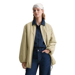 Marc O'Polo Kurzmantel MARC O'POLO DENIM "aus recyceltem Polyester", Damen, Gr. S, artichoke leaf, Obermaterial: 100% Polyester, unifarben, oversize, B&uuml;ndchen, M&auml;ntel Kurzmantel