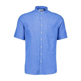 JACK'S INN 54 Leinenhemd JACK&rsquo;S "Leinenhemd (Kurzarm) Regular Fit", Herren, Gr. L, Normalgr&ouml;&szlig;en, clear blau, Obermaterial: 55% Leinen, 45% Baumwolle, Hemden