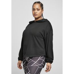 Hoodie Urban Classics "Urban Classics Damen Ladies Oversized Shaped Modal Terry Hoody", Damen, Gr. XS, schwarz, 60% Polyester, 40% Modal, unifarben, Sweatshirts Hoodie