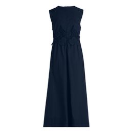 Midikleid Betty Barclay "Damen mit V-Ausschnitt", Damen, Gr. 36, Normalgr&ouml;&szlig;en, dunkelblau, Obermaterial: 69% Baumwolle, 29% Polyamid, 02% Elasthan, figurumspielend lang, V-Ausschnitt, Kleider Midikleid