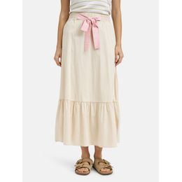 Smith & Soul Sommerrock SMITH & SOUL, Damen, Gr. L, beige, Web, Material: 70% Baumwolle, 27% Polyester, 3% Elasthan, unifarben, regular fit, R&ouml;cke, mit Elastikbund