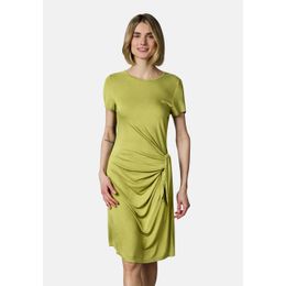 Shirtkleid Ragwear "Knotta", Damen, Gr. M (38), Normalgr&ouml;&szlig;en, pistachio26, Material: 95% Viskose, 5% Elasthan, figurumspielend ca. Mitte Oberschenkel, Rundhals, &Auml;rmel ohne &Auml;rmelschlitz abgesteppte Kante, Kleider Shirtkleid, Kurzarm Sommerkleid mit seitlichem Bindeband