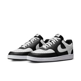Sneaker Nike Sportswear "COURT VISION LO", Herren, Gr. 40, schwarz, wei&szlig;, Synthetik, Schuhe Sneaker, inspiriert vom Design des Nike Air Force