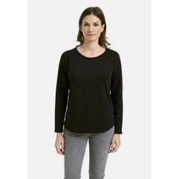 Smith & Soul Rundhalsshirt SMITH & SOUL, Damen, Gr. L, schwarz, Single Jersey, Material: 100% Baumwolle, unifarben, slim fit normal, Rundhals, Raglan&auml;rmel gerader Abschluss, Shirts Rundhalsshirt, aus Baumwolle