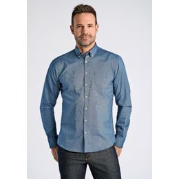 JACK'S INN 54 Businesshemd JACK&rsquo;S "Oxford-Hemd (Langarm) Regular Fit", Herren, Gr. L, Normalgr&ouml;&szlig;en, blau (dust blau mix), Obermaterial: 97% Baumwolle, 3% Elasthan, Hemden