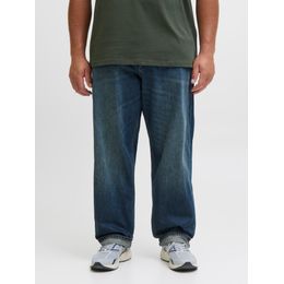 Jack & Jones PlusSize Loose-fit-Jeans "JJICHRIS JJORIGNIAL MF 912 NOOS PLS", Herren, Gr. 44, L&auml;nge 32, blau (blau denim), Denim/Jeans, Obermaterial: 100% Baumwolle, JACK & JONES PLUSSIZE, unifarben, loose fit kn&ouml;chellang, Jeans
