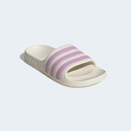 Badesandale adidas Sportswear "AQUA ADILETTE", M&auml;dchen, Gr. 28, sanftes wei&szlig;, bliss lila, sanftes wei&szlig;, Synthetik, Schuhe Badelatschen Pantolette, Badelatschen, f&uuml;r Kinder & Jugendliche