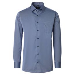 Businesshemd Venti "Venti Businesshemd extra langer Arm 72cm uni", Herren, Gr. 40, Normalgr&ouml;&szlig;en, blau, 100% Baumwolle, unifarben, comfort fit, Hemden