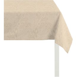 Tischdecke Apelt "3313 INDIAN SUMMER" Gr. 2, beige (creme), B:100cm L:100cm, Polyester, Viskose, Tischdecken, Tischdecke, Herbstzeit, Herbstdeko