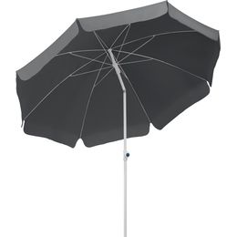 Ibiza Balkonschirm Sonnenschirm mit UV-Schutz 50+ anthrazit 240 cm &Oslash; - Sichtschutz & Sonnenschirme von Schneider Schirme