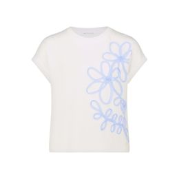 BETTY & CO T-Shirt BETTY & CO "Damen mit Applikation", Damen, Gr. 36, rohwei&szlig;, Sweatware, Obermaterial: 100% Baumwolle, loose fit normal, Rundhals, Shirts T-Shirt