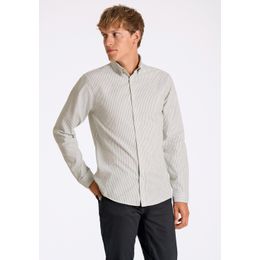 Businesshemd LINDBERGH "Oxford-Hemd (Langarm) Relaxed Fit", Herren, Gr. XL, Normalgr&ouml;&szlig;en, lt army, Obermaterial: 98% Baumwolle, 2% Elasthan, Hemden