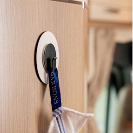 Silwy Magnet-Haken CLEVER BLACK inkl. Pad WHITE - Ordnungssysteme