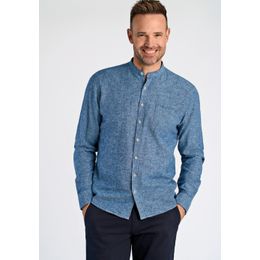JACK'S INN 54 Leinenhemd JACK&rsquo;S "Leinenhemd (Langarm) Regular Fit", Herren, Gr. L, Normalgr&ouml;&szlig;en, navy, Obermaterial: 55% Leinen, 45% Baumwolle, Hemden