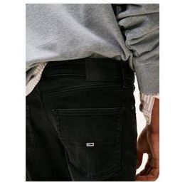 Tommy Hilfiger Slim-fit-Jeans TOMMY JEANS "Scanton Slim", Herren, Gr. 30, L&auml;nge 34, schwarz (schwarz demin2), Denim/Jeans, Obermaterial: 91% Baumwolle, 6% Elastomultiester, 3% Elasthan, slim fit, Jeans Slim-fit-Jeans, mit mittlerer Leibh&ouml;he, 5-Pocket-Design