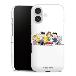 DeinDesign iPhone 16 Handy Premium Case Smartphone Handyh&uuml;lle Schutzh&uuml;lle gl&auml;nzend Merchandise Kindheit Peanuts Premium Case