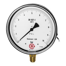 Riegler Feinmessmanometer, G 1/2 radial unten, 0 - 40,0 bar, &Atilde;&tilde; 160, 1168-R)
