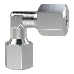 Riegler Winkel-Verschraubung, Rohr-Au&szlig;en-&Atilde;&tilde; 12 mm, Stahl verzinkt, 100 bar (WV12SLST)