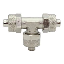 Riegler T-Verbinder, f&uuml;r Schlauch 12/10 mm, SW 17, Messing vernickelt (14.800-12)