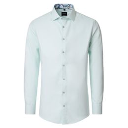 Businesshemd Venti "Venti Businesshemd Print", Herren, Gr. 39, Normalgr&ouml;&szlig;en, hellgr&uuml;n, 100% Baumwolle, bedruckt, comfort fit, Hemden