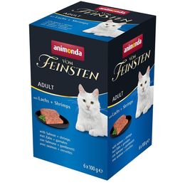 animonda vom Feinsten Adult mit Lachs + Shrimps Katzen-Nassfutter getreidefrei 6x100g