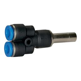 Riegler Y-Steckverbindung, Stecknippel 8 mm &raquo;Blaue Serie&laquo;, Schlauch-&Atilde;&tilde; 6 (158.0806)