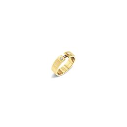 Fingerring Tommy Hilfiger "STRIPES" Gr. 56, gelbgoldfarben, rot, wei&szlig;, blau, kristallwei&szlig;, Fingerringe, Damen, 56, Edelstahl, Fingerring, mit Glasstein - Emaille