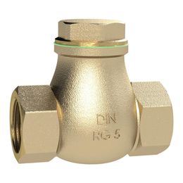 Riegler R&uuml;ckschlagklappe, DN 32, Rotguss, G 1 1/4, PN max. 16 bar (RK114RG)