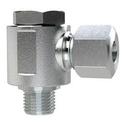 Riegler Schwenkbare Winkel-Verschraubung, M12x1,5 a., Rohr-Au&szlig;en-&Atilde;&tilde; 6 (SWVM126SST)