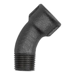 Riegler Bogen 40, 45&deg;, Rp 1 1/2 i., R 1 1/2 a., Temperguss schwarz (TFB 40-112-S)