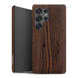 DeinDesign Galaxy S25 Ultra Handy Premium Case Smartphone Handyh&uuml;lle Schutzh&uuml;lle matt Wooden Look Wood Nut Tree Premium Case
