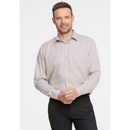JACK'S INN 54 Langarmhemd JACK&rsquo;S "Freizeithemd (Langarm) Comfort Fit", Herren, Gr. L, Normalgr&ouml;&szlig;en, sand, Obermaterial: 65% Polyester, 35% Baumwolle, Hemden