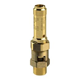 Riegler Sicherheitsventil, Messing, G 1 1/2, Ansprechdruck 2,5 bar (229.05-2,5)