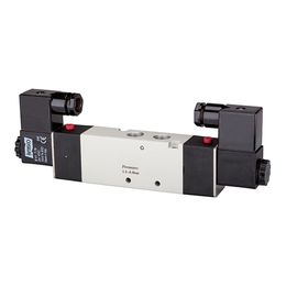 Riegler 5/3-Wegeven elektrpn. &raquo;4V&laquo; Mitte geschl. G 1/8, 24VDC, 400l/min (517.3001)