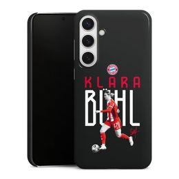 DeinDesign Galaxy S24+ Handy Premium Case Smartphone Handyh&uuml;lle Schutzh&uuml;lle gl&auml;nzend Fc Bayern M&uuml;nchen Klara B&uuml;hl Official Licensed Product Premium Case