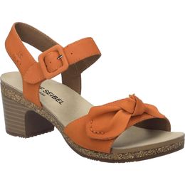 Sandale Josef Seibel "Grace 11, papaya", Damen, Gr. 41, orange (papaya), Obermaterial: 100% Rindsleder Leather cow., Schuhe Sandale