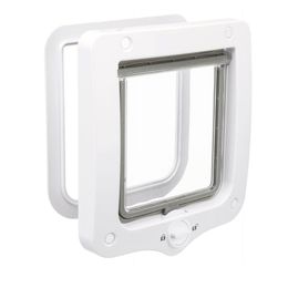 Trixie 2-Wege Katzenklappe 20 x 22 cm grau